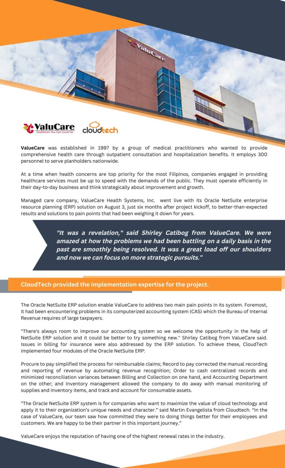 ValueCare Goes Live With Oracle NetSuite ERP, Reports Better-Than ...